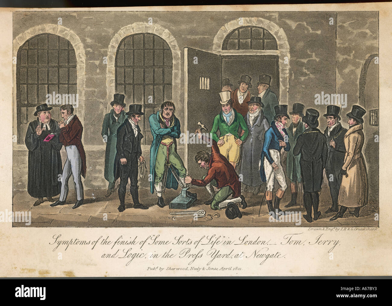 Newgate Prison Press Stock Photo - Alamy