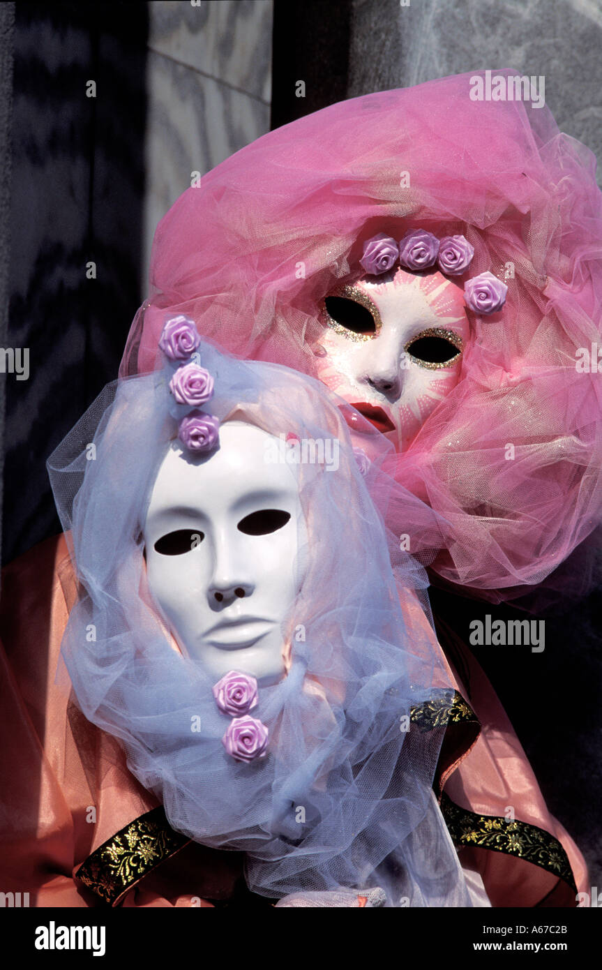 Pink mask Carnival Venice Stock Photo - Alamy