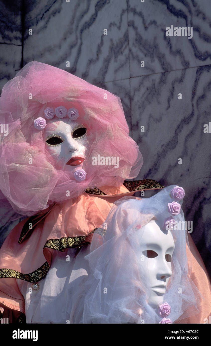 Pink mask Carnival Venice Stock Photo - Alamy
