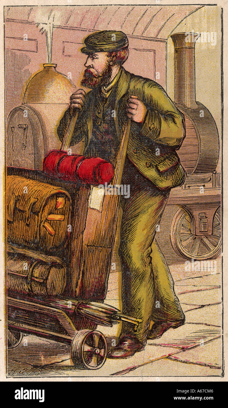 Porter trolley hi-res stock photography and images - Alamy