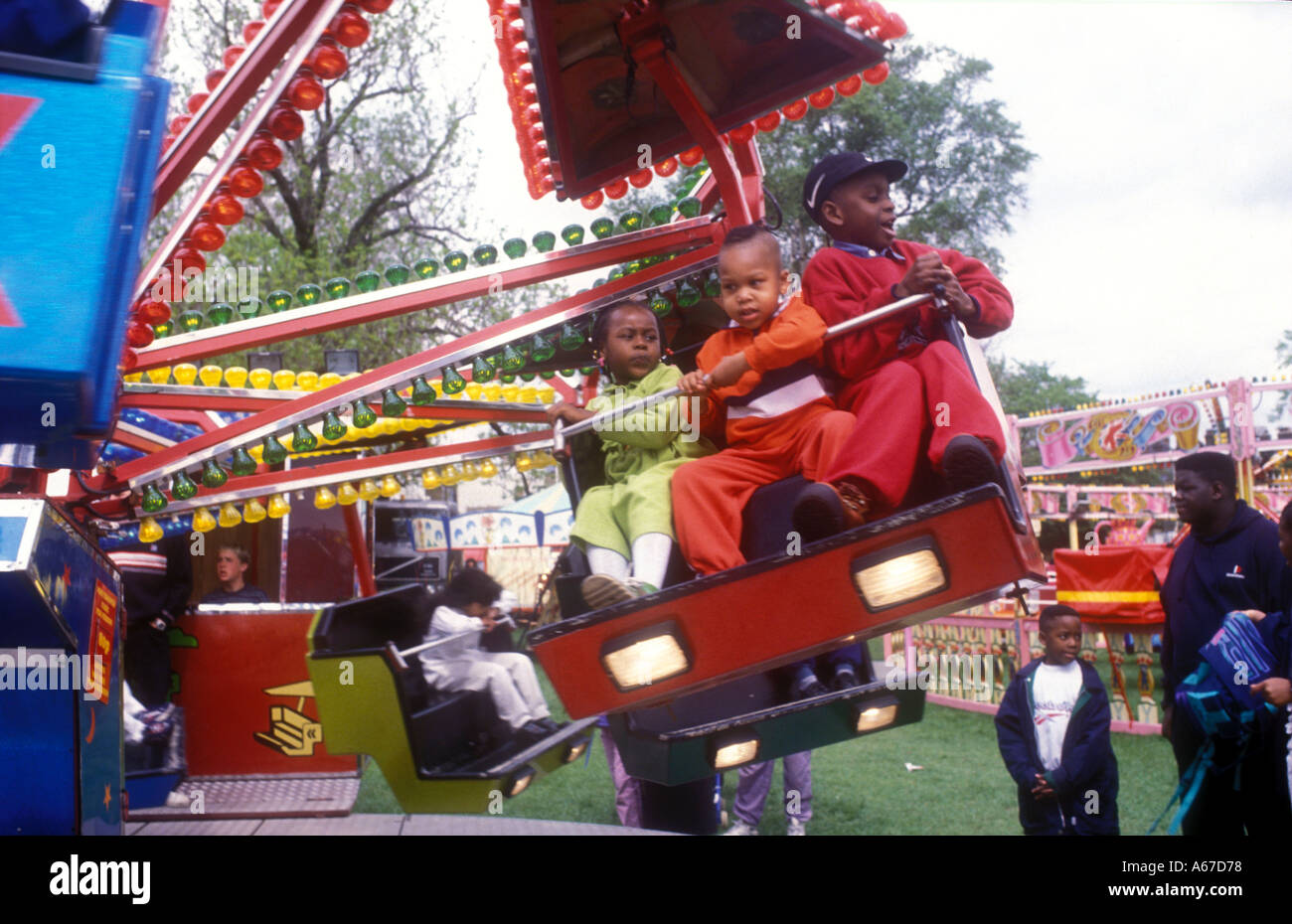 Funfair in Brockwell park, South London Stock Photo - Alamy