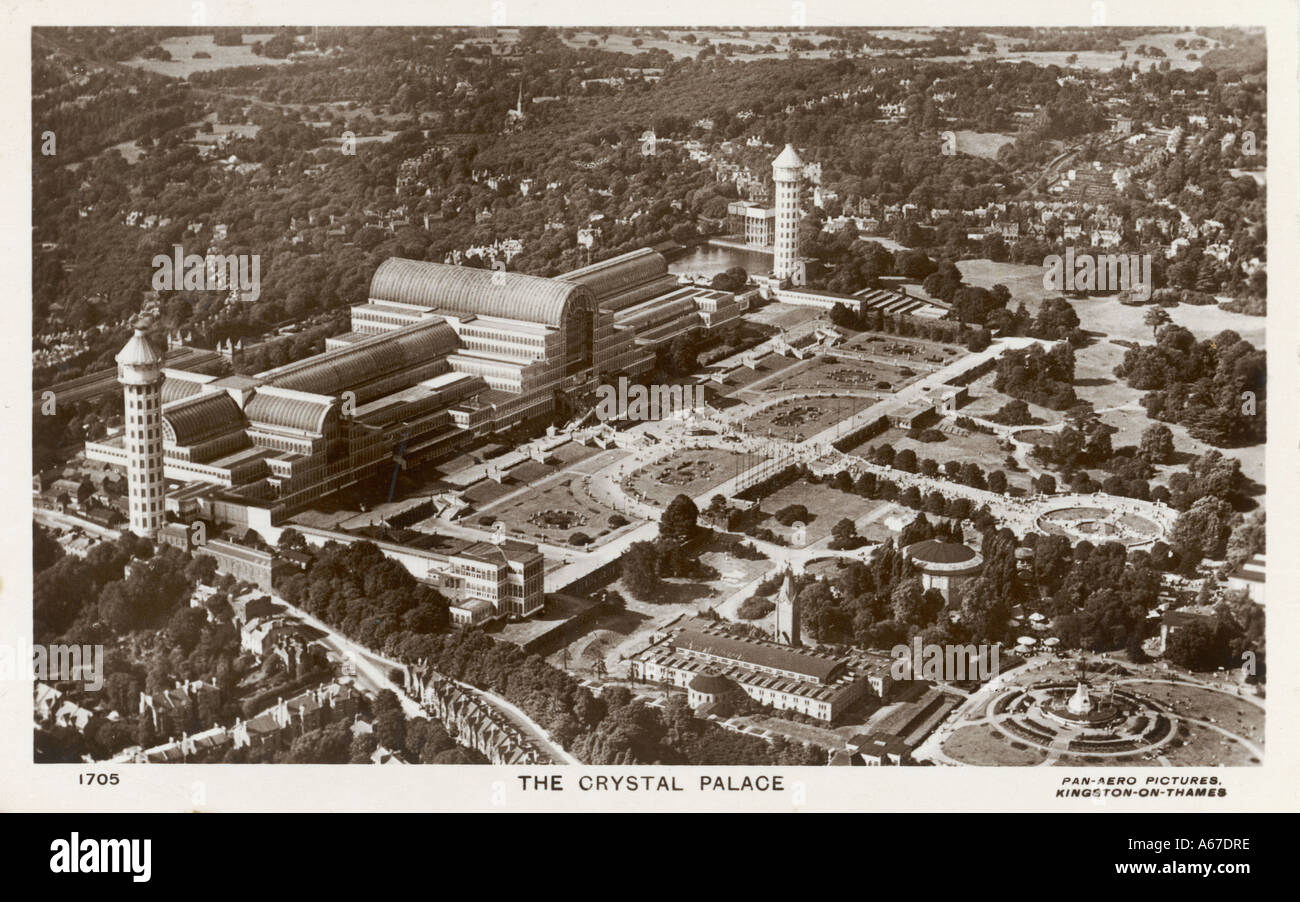 Aerial view the crystal palace hi-res stock photography and images - Alamy