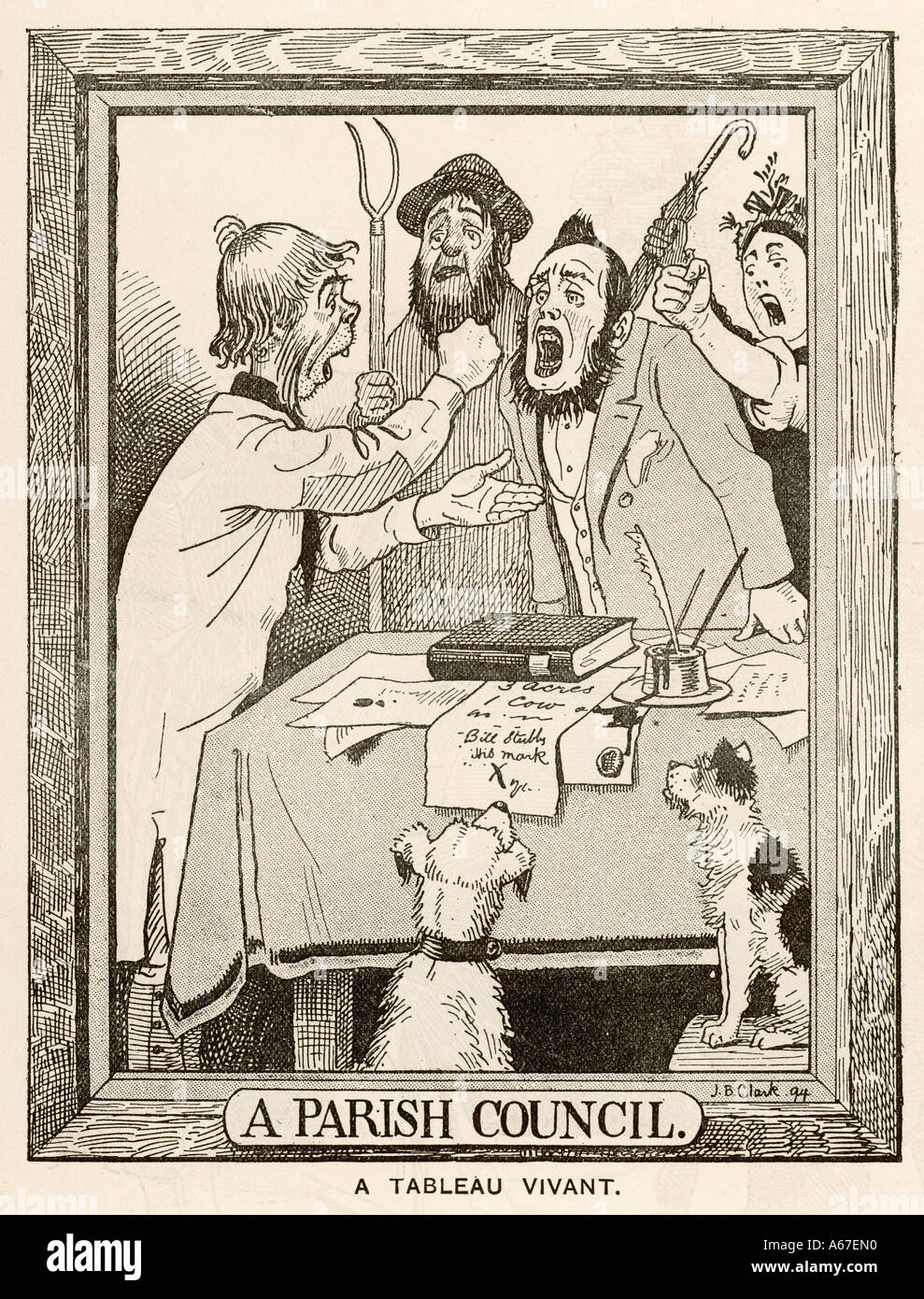 Parish Council Cartoon Stock Photo - Alamy