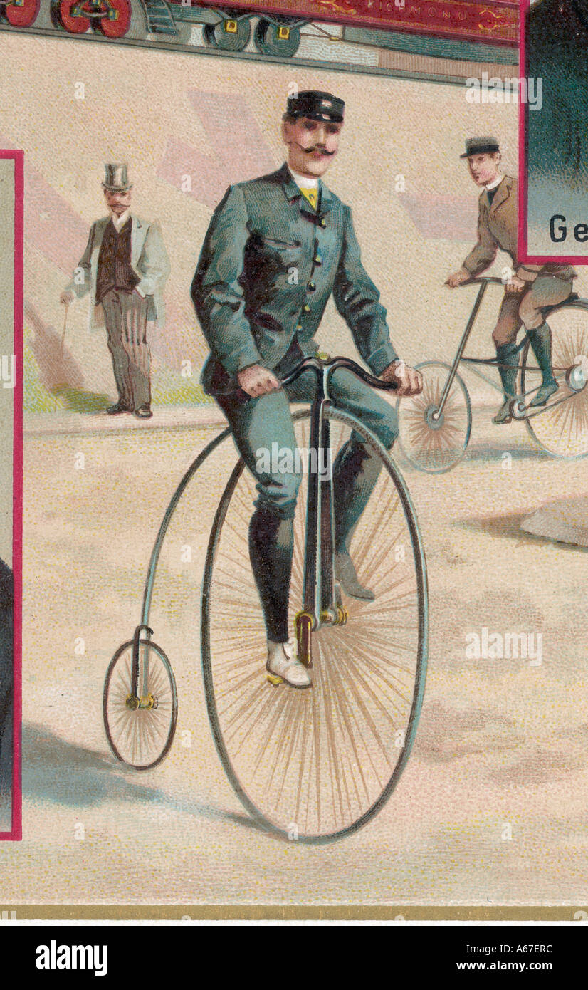 Riding a penny farthing hi-res stock photography and images - Alamy