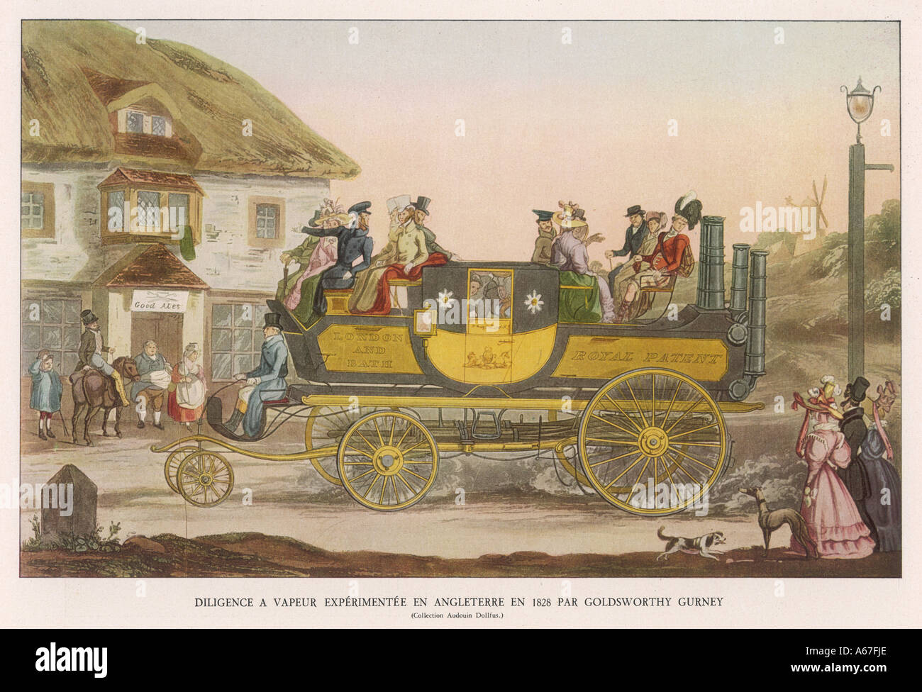 Gurneys Steam Carriage Stock Photo - Alamy