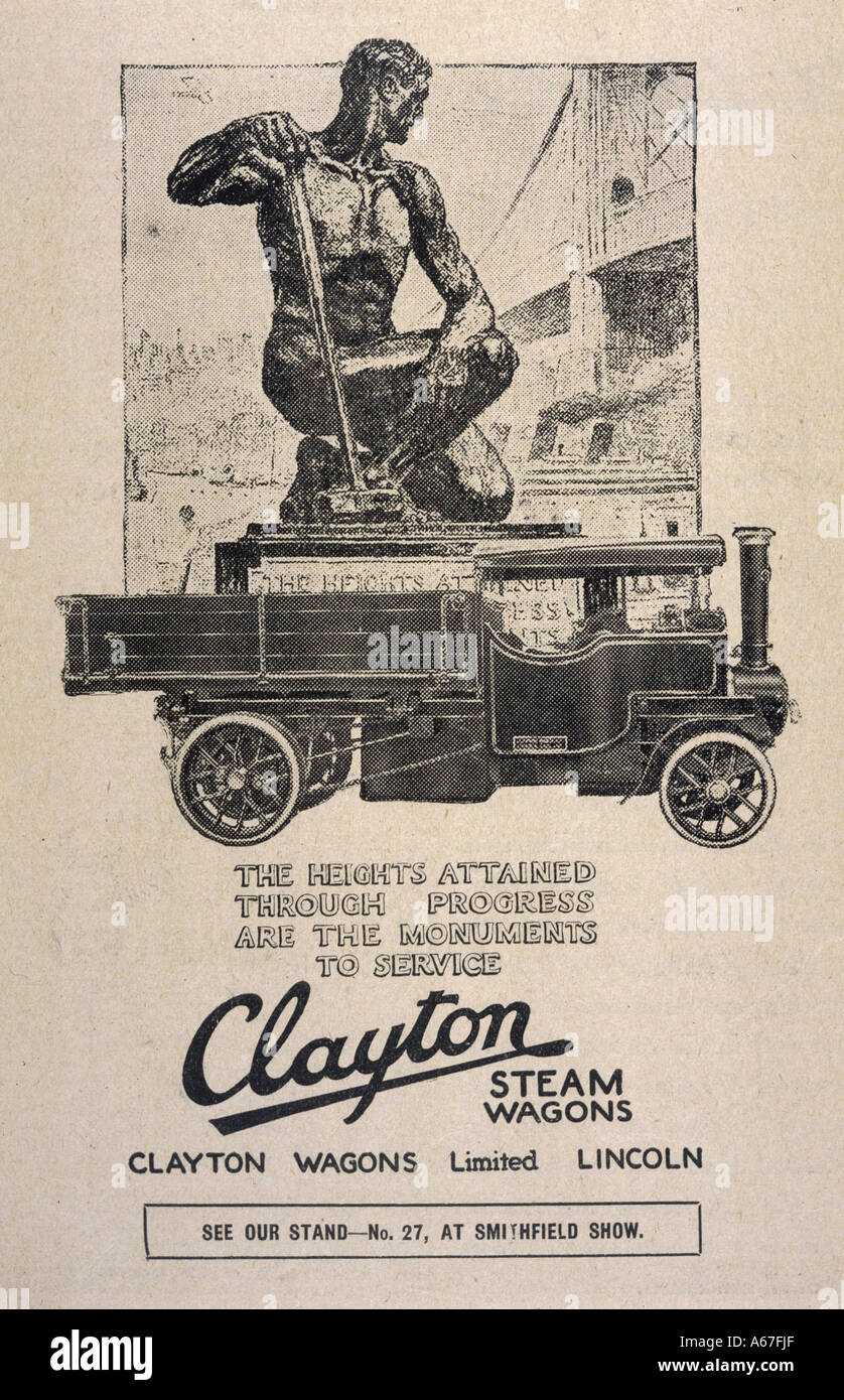 Clayton Steam Wagon Stock Photo - Alamy