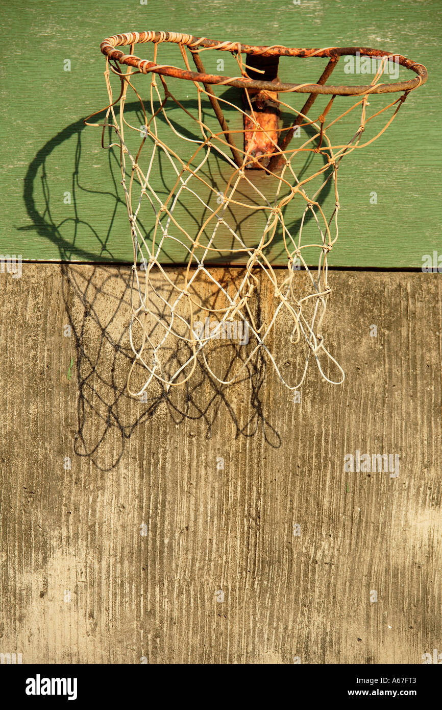 Rusting basketball hoop Stock Photo - Alamy