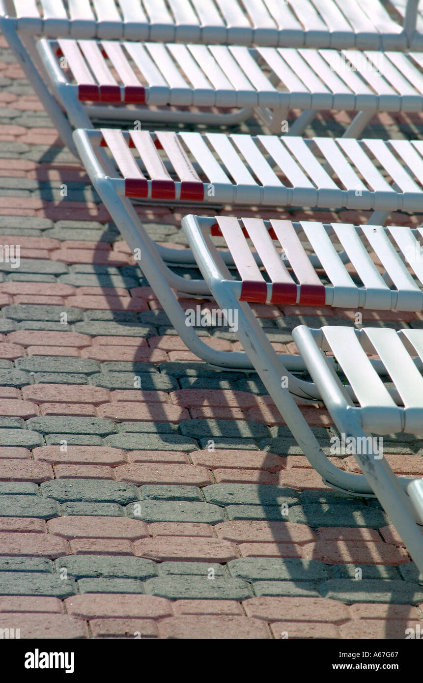 lounge chairs patterns group row Stock Photo - Alamy