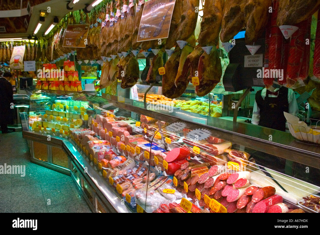A bar restaurant shop in central Madrid Spain EU Stock Photo - Alamy