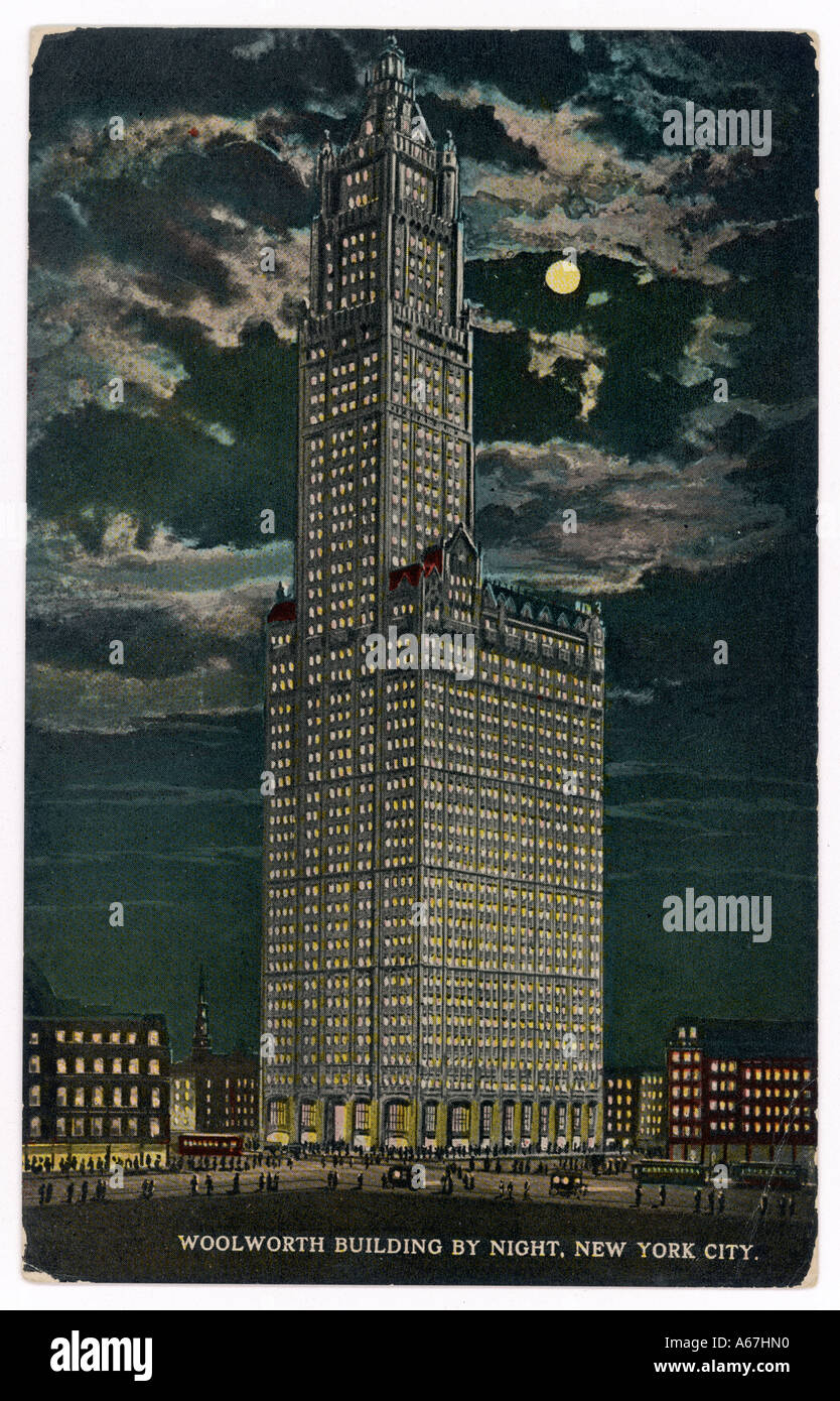 New york woolworth building 1913 hi-res stock photography and images ...