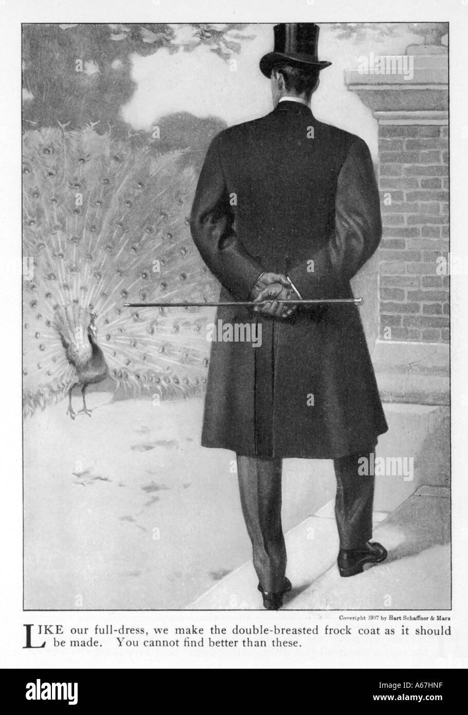 Back View Of Frock Coat Stock Photo - Alamy