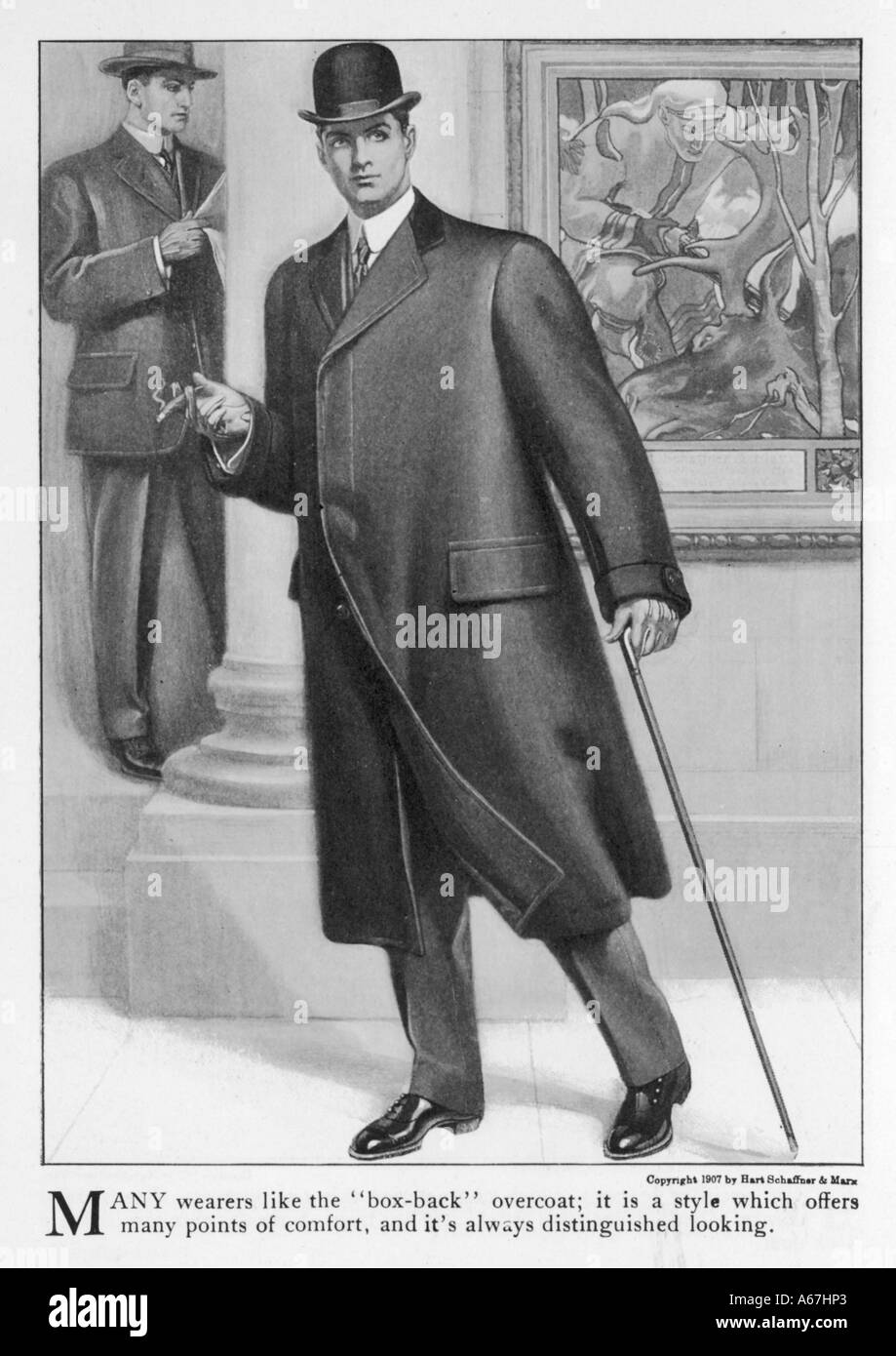 Box Back Overcoat 1907 Stock Photo - Alamy