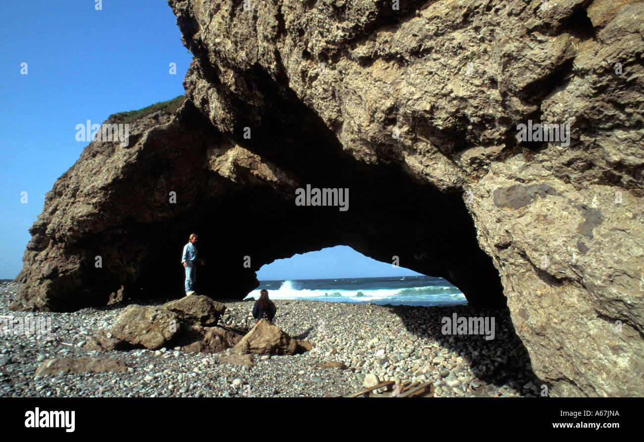 Rock formations on Newfoundland West Coast at the Straight of Belle ...