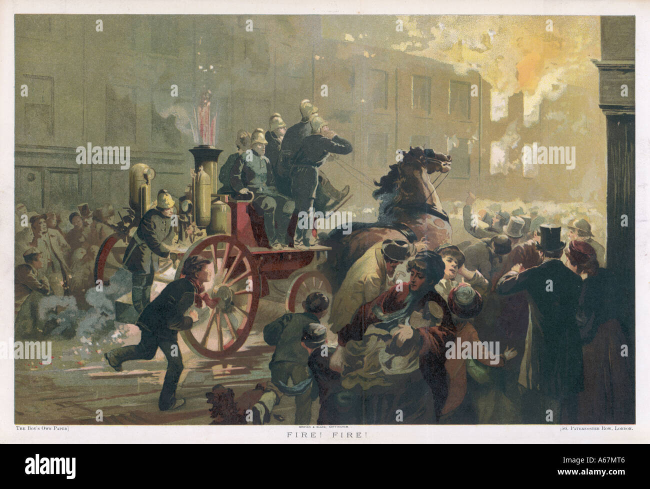 Fire Engine In Action Stock Photo - Alamy