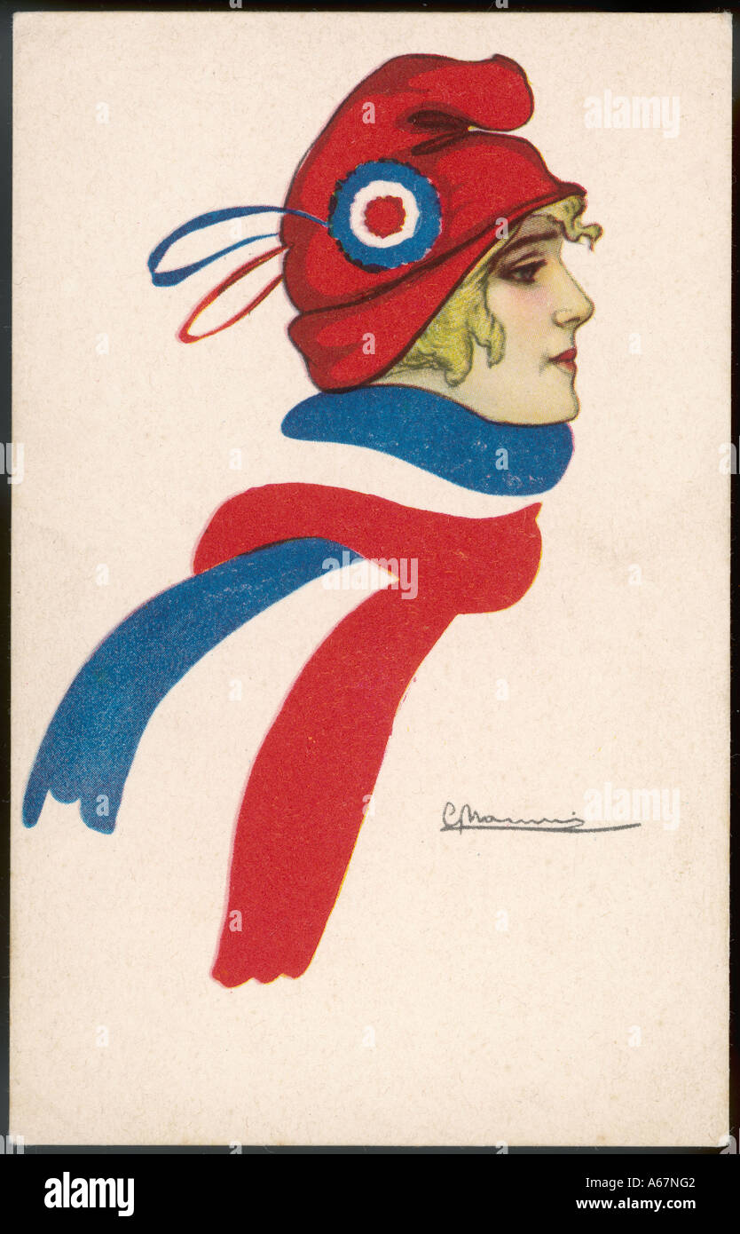 French Flag Scarf Stock Photo - Alamy