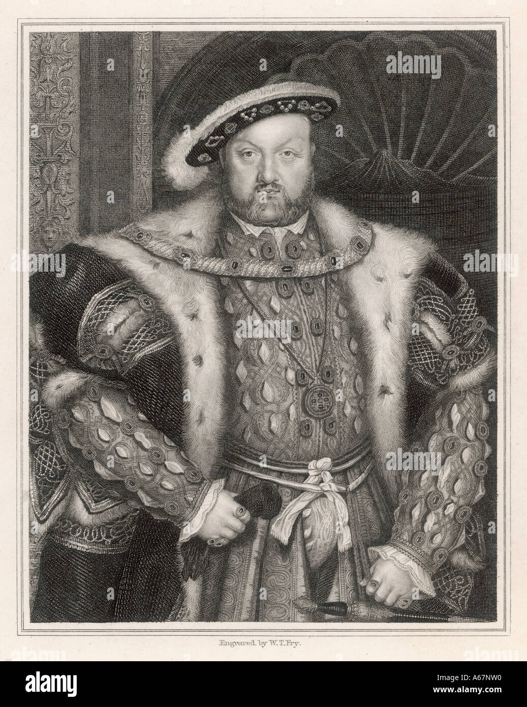 Henry Viii Engraving Stock Photo - Alamy