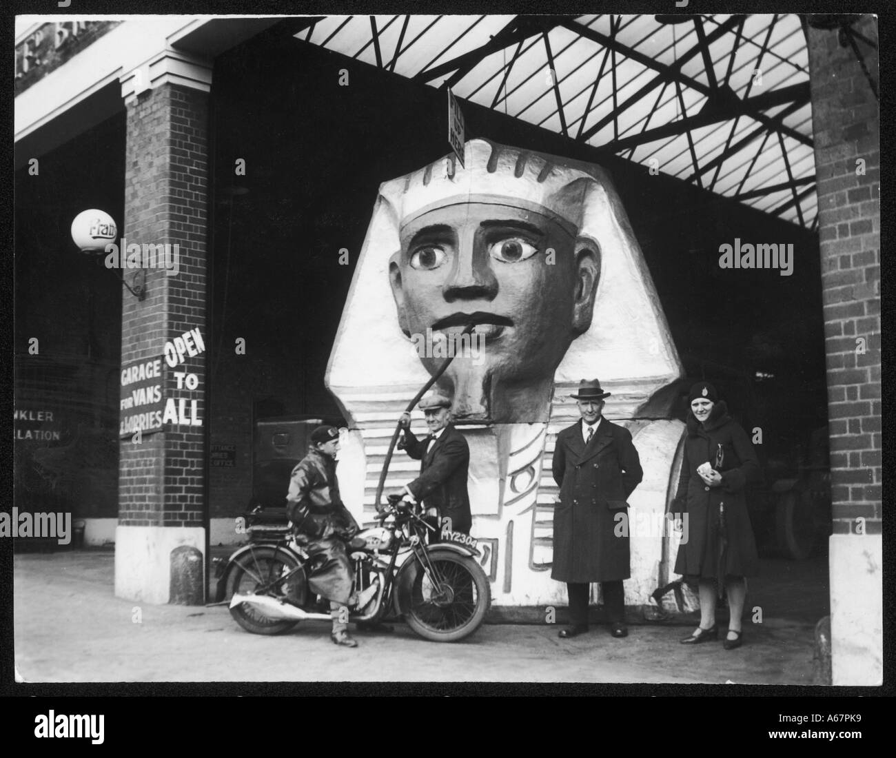 Petrol filling station on Black and White Stock Photos & Images - Alamy