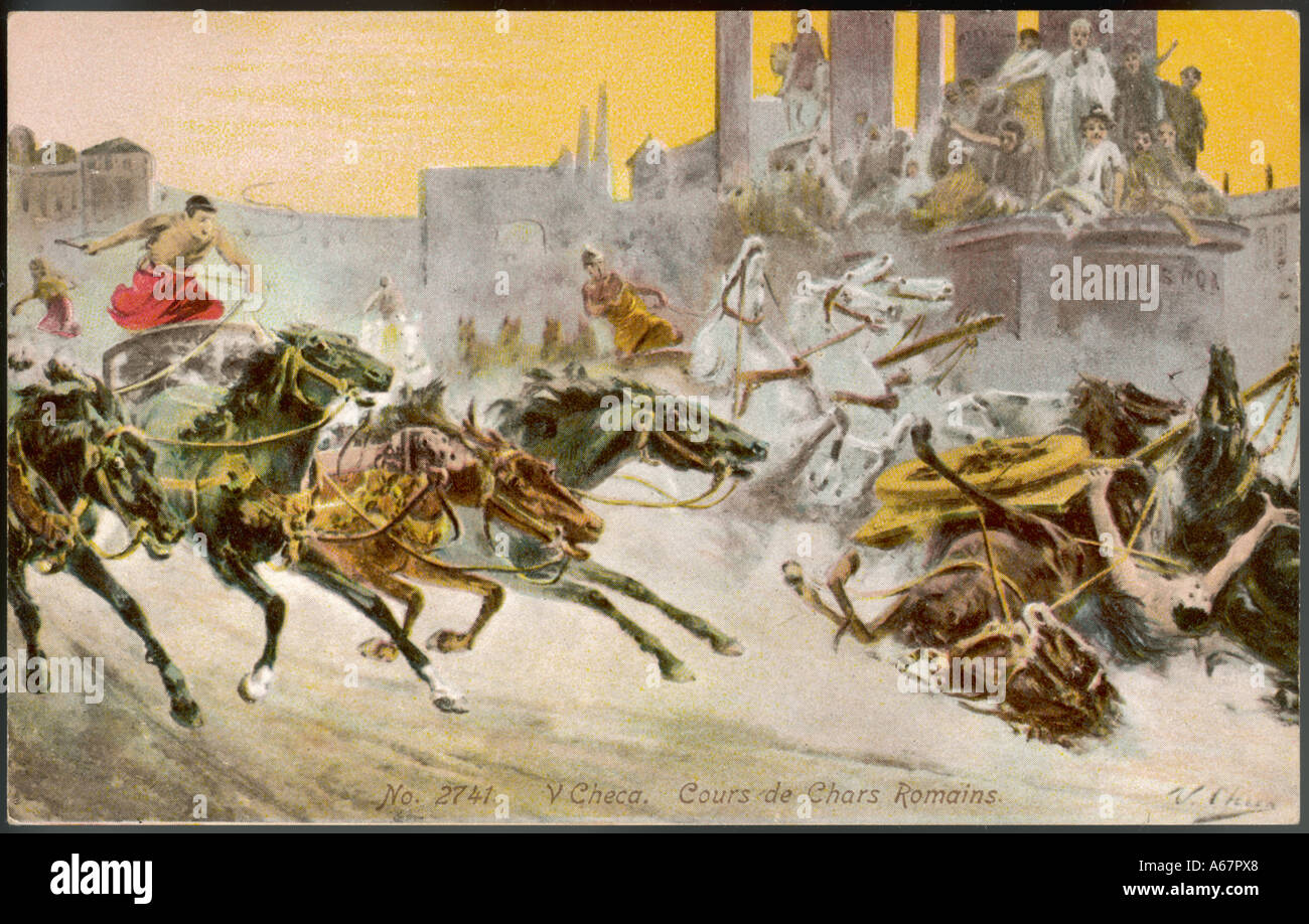 Roman chariots racing hi-res stock photography and images - Alamy