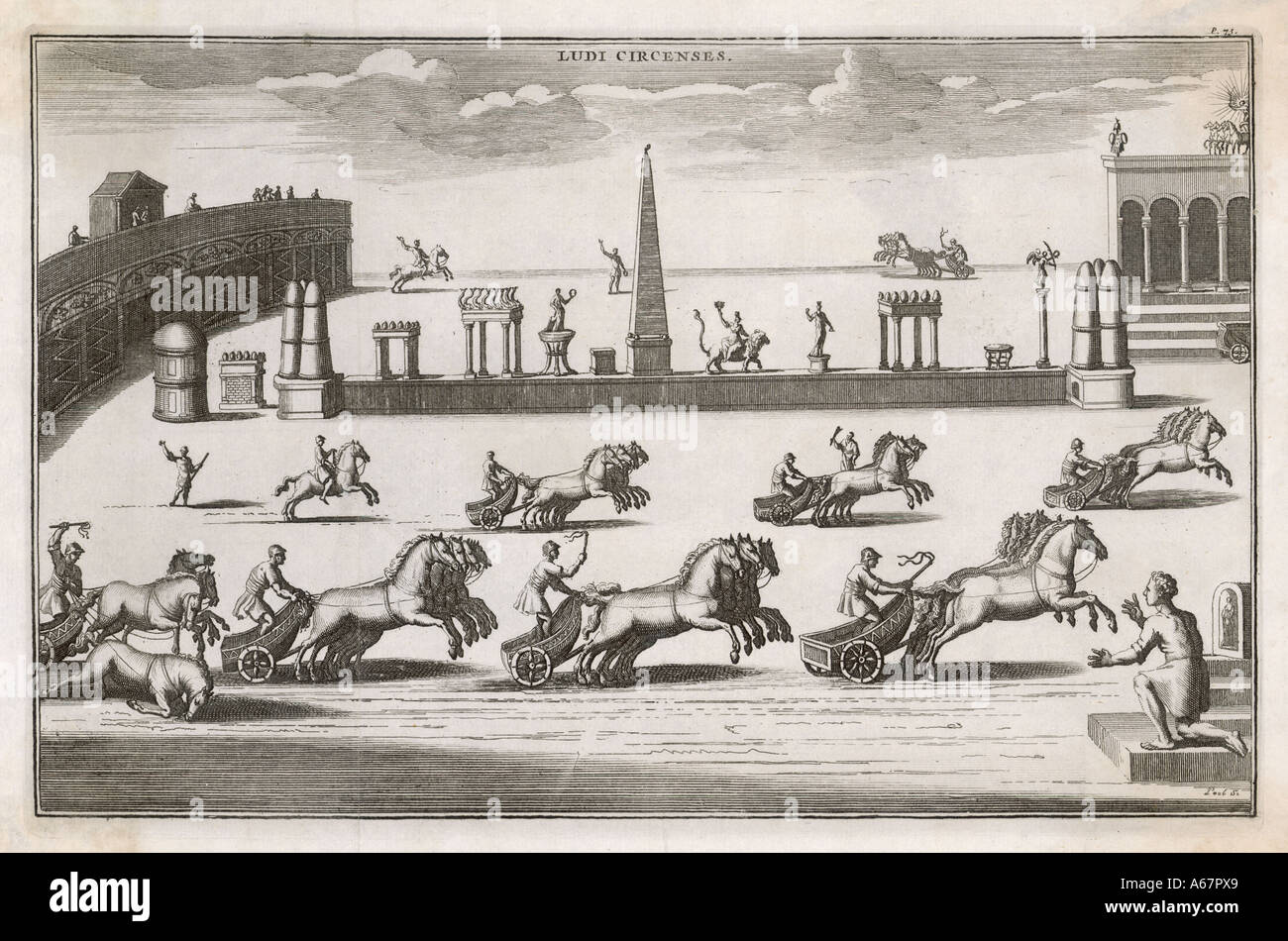 Roman Chariot Race Stock Photo - Alamy