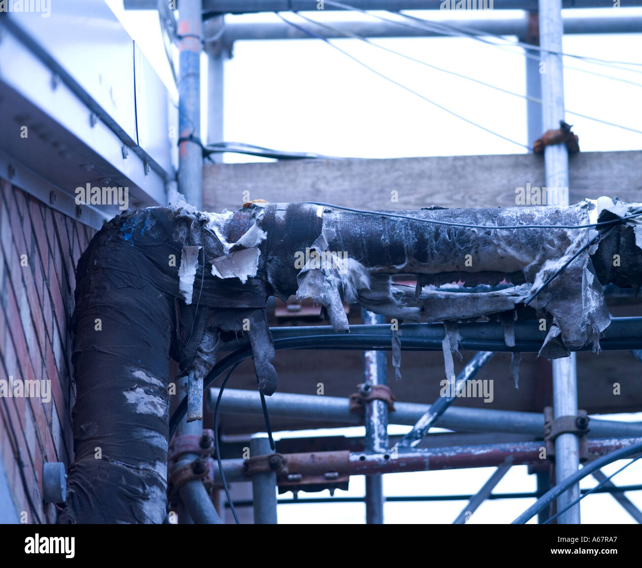scaffolding and pipes Stock Photo - Alamy