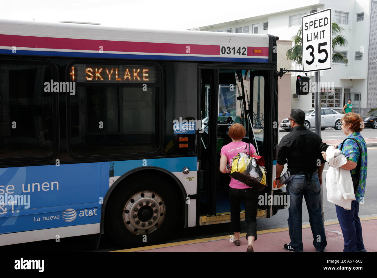 Miami Beach Florida,Washington Avenue,Miami Dade Transit,public bus ...