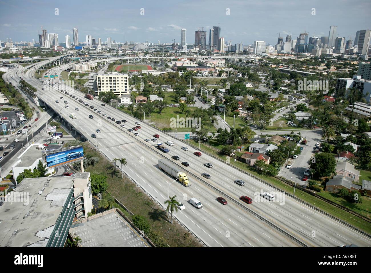 Miami Florida,Miller School of Medicine,Dolphin Expressway,traffic,city ...