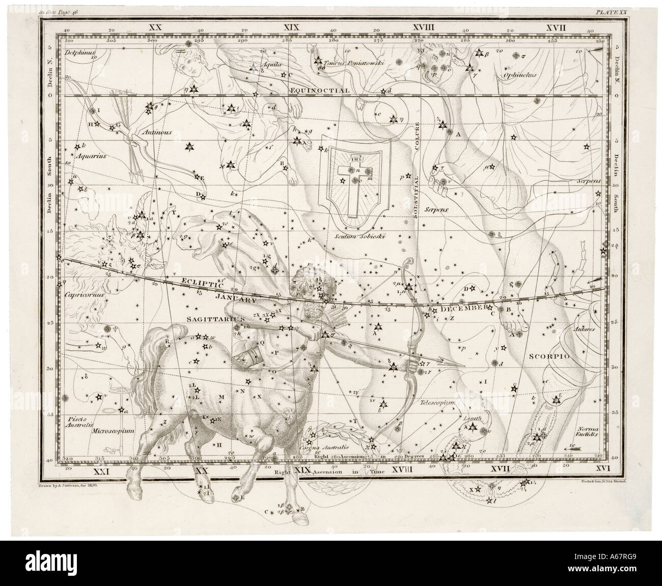 Whittaker Star Map 20 Stock Photo - Alamy