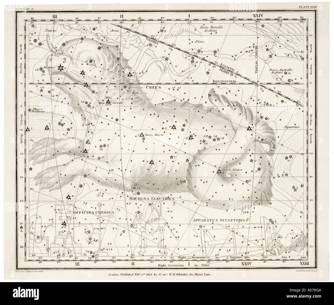 Whittaker Star Map 23 Stock Photo - Alamy