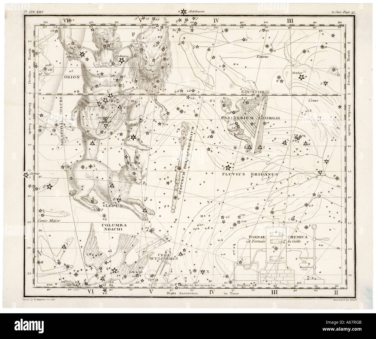 Whittaker Star Map 24 Stock Photo - Alamy
