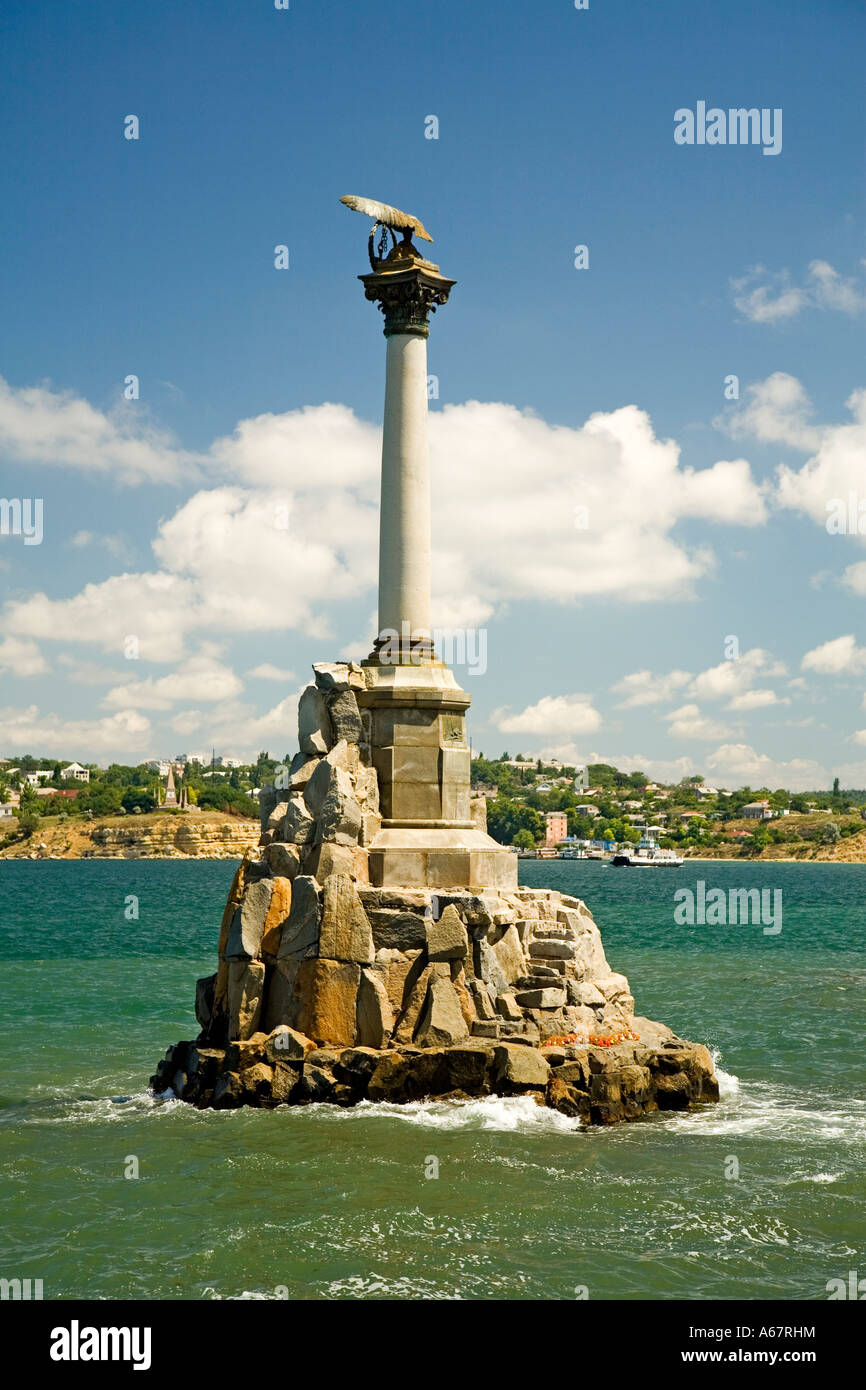 Memorial of sunken Ships Landmark of the Town, Sevastopol, Crimea ...