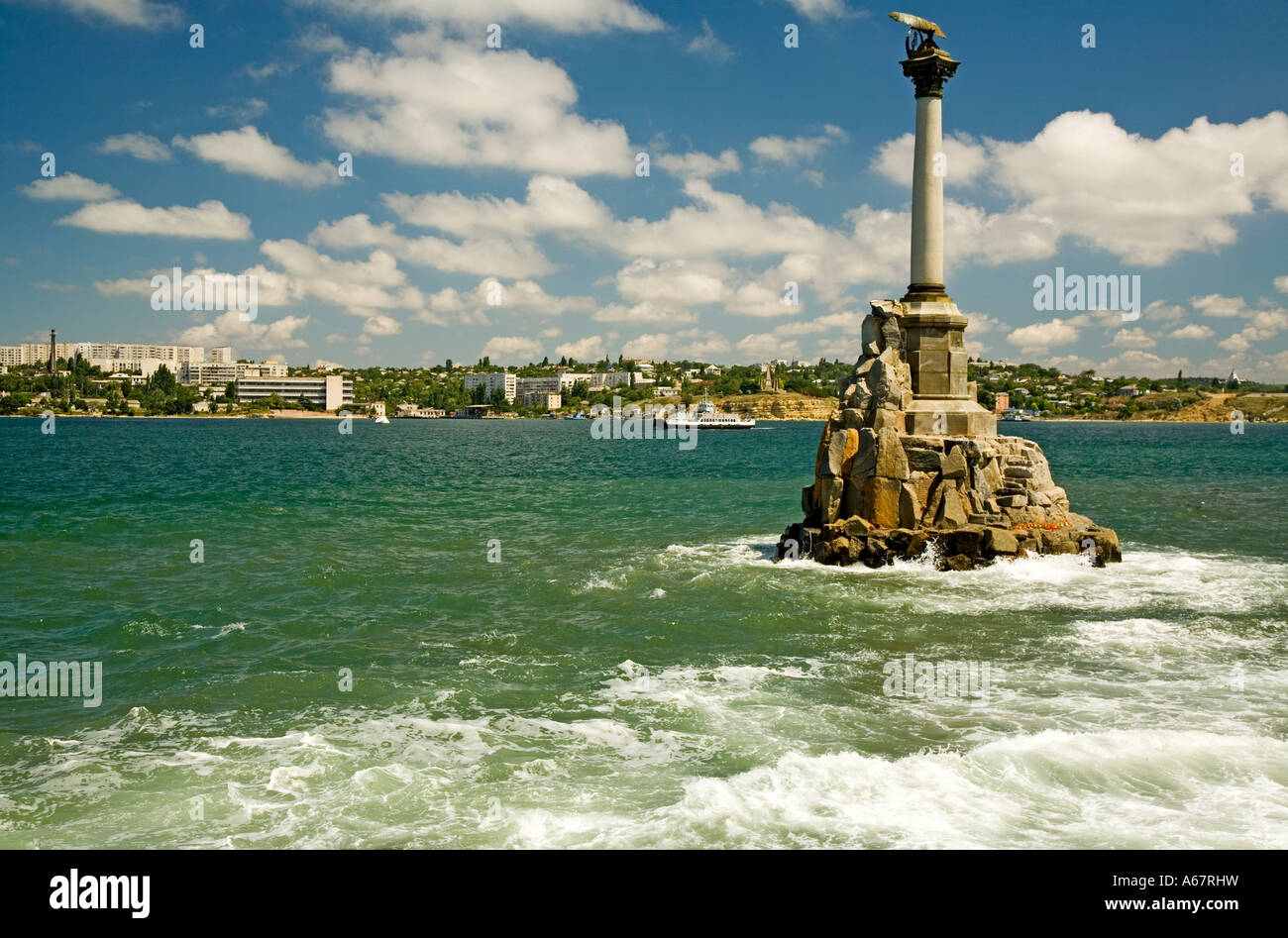 Memorial of sunken Ships Landmark of the Town, Sevastopol, Crimea ...