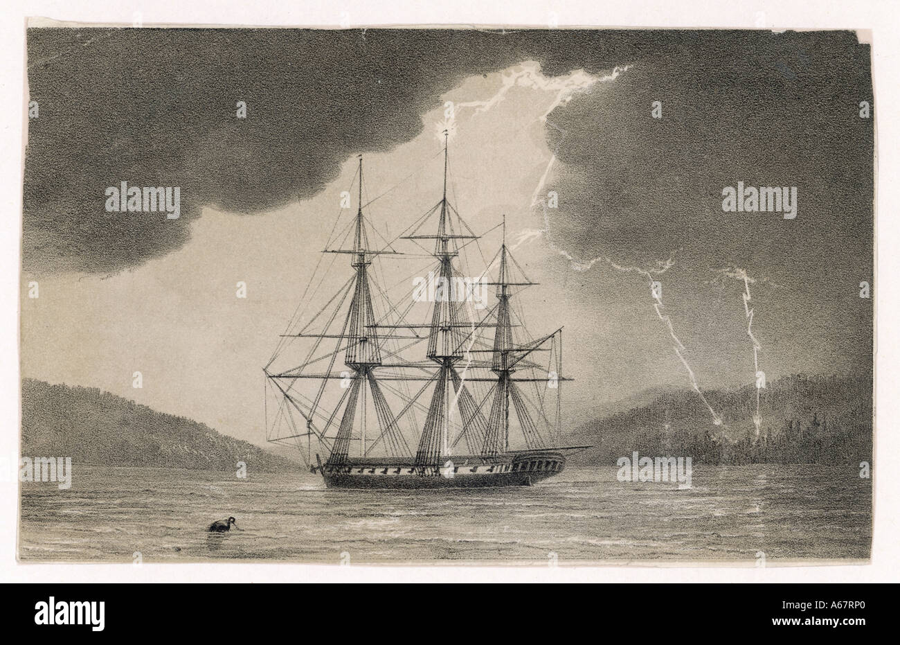 Lightning sailing hi-res stock photography and images - Alamy