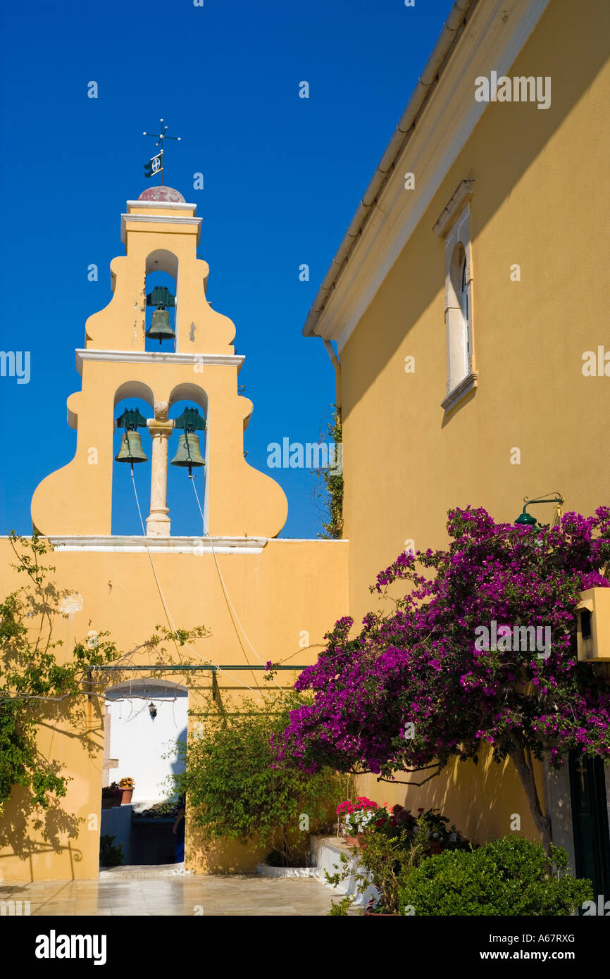 The Monastery of the Holy Virgin of Paleokastritsa Corfu Island Greece ...