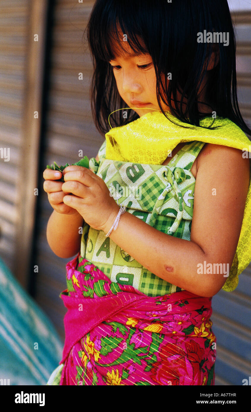 hmong girl, isan, thailand Stock Photo - Alamy