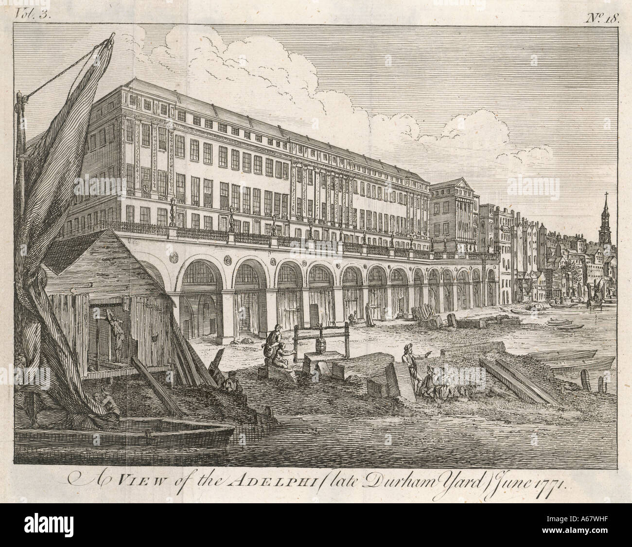 The Adelphi In 1771 Stock Photo - Alamy
