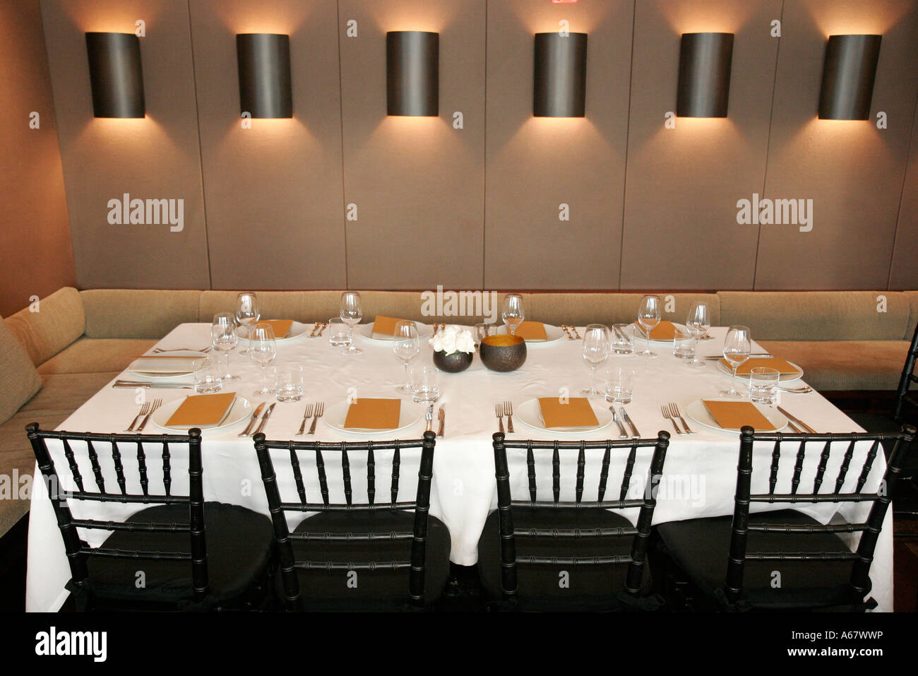 Miami Beach Florida,Collins Avenue,Setai,hotel,Restaurant table setting ...