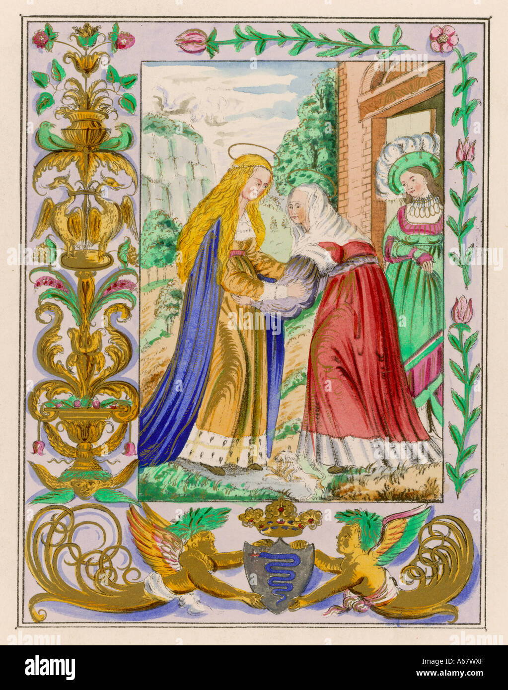 Mary And Elizabeth Stock Photo - Alamy