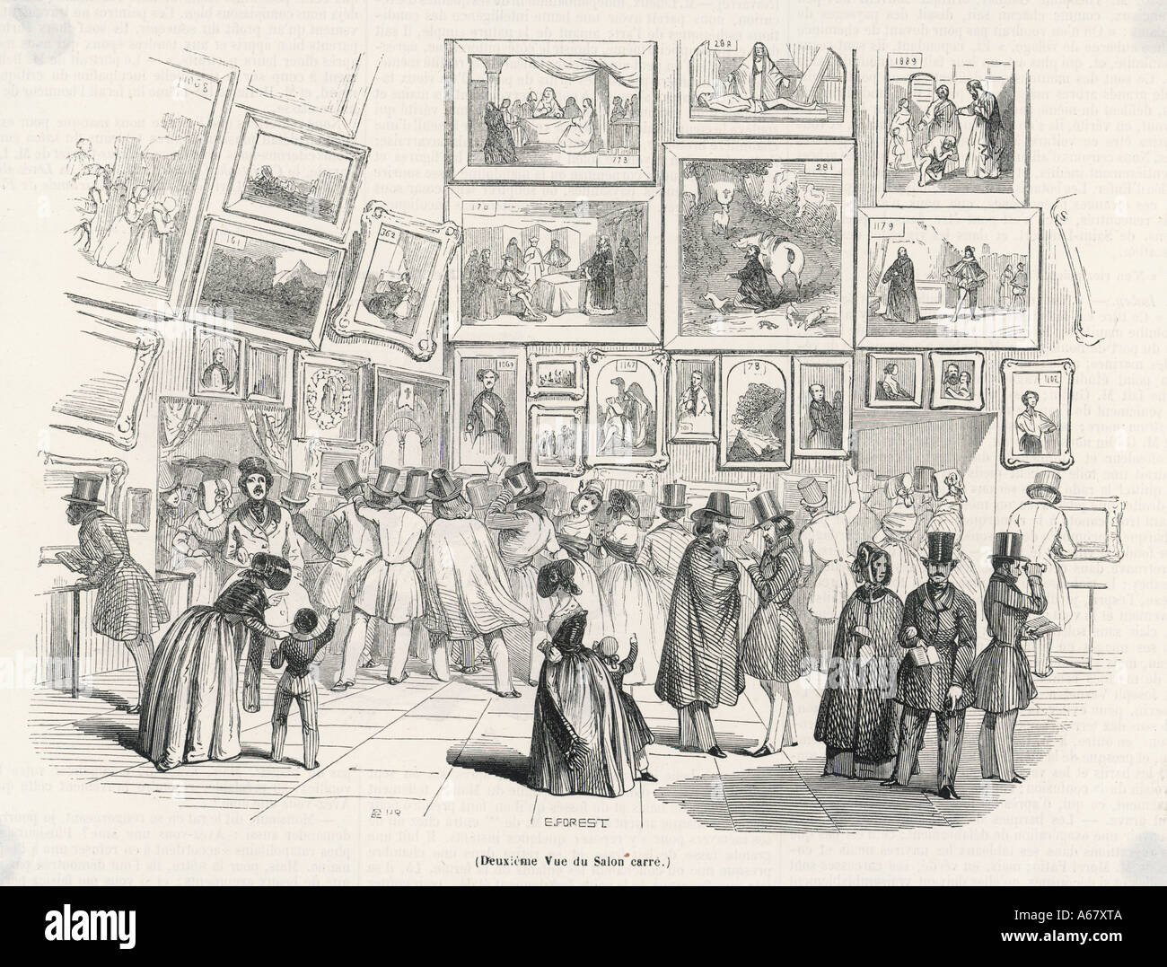 Louvre Salon 1843 Stock Photo - Alamy