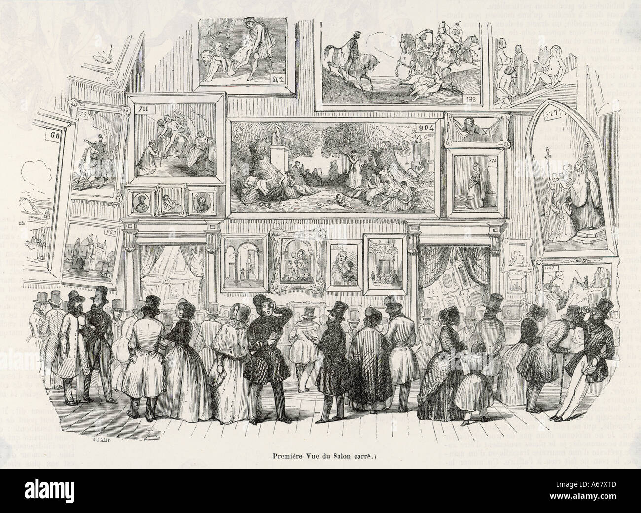 Louvre Salon 1843 3 Stock Photo - Alamy