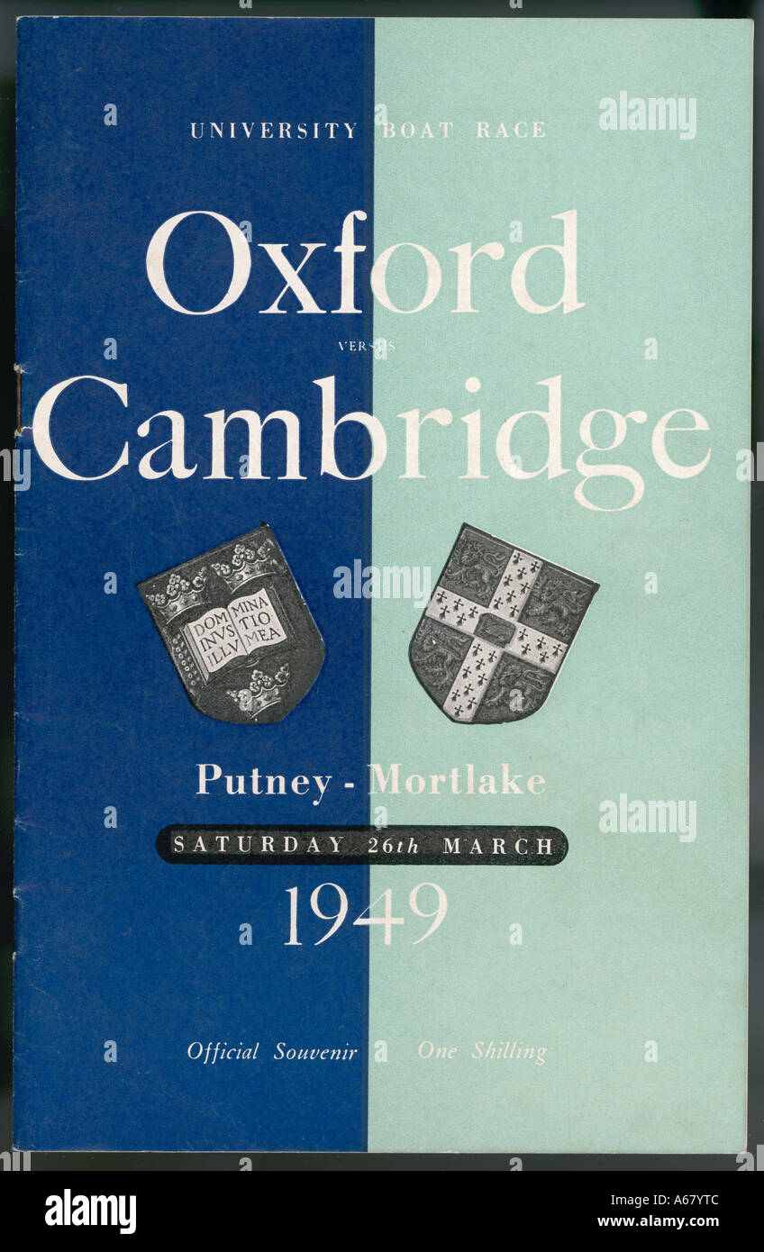Oxford V Cambridge 1949 Stock Photo - Alamy