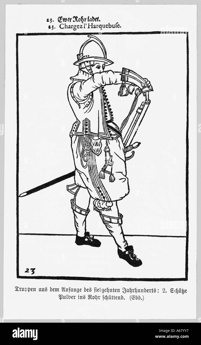 Arquebusier 17th Century Stock Photo - Alamy