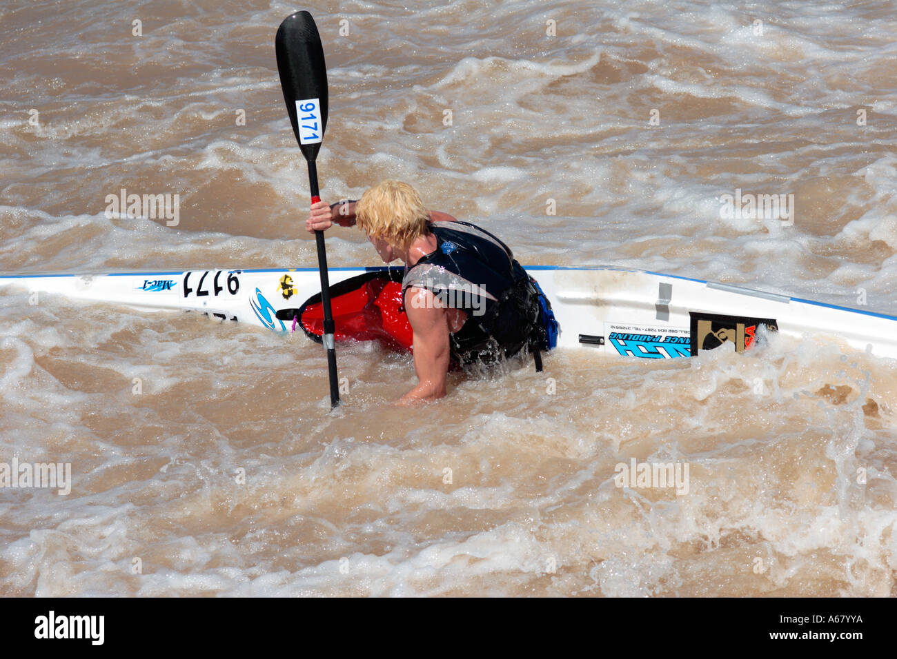 Kayak racer Cradock South Africa Stock Photo - Alamy