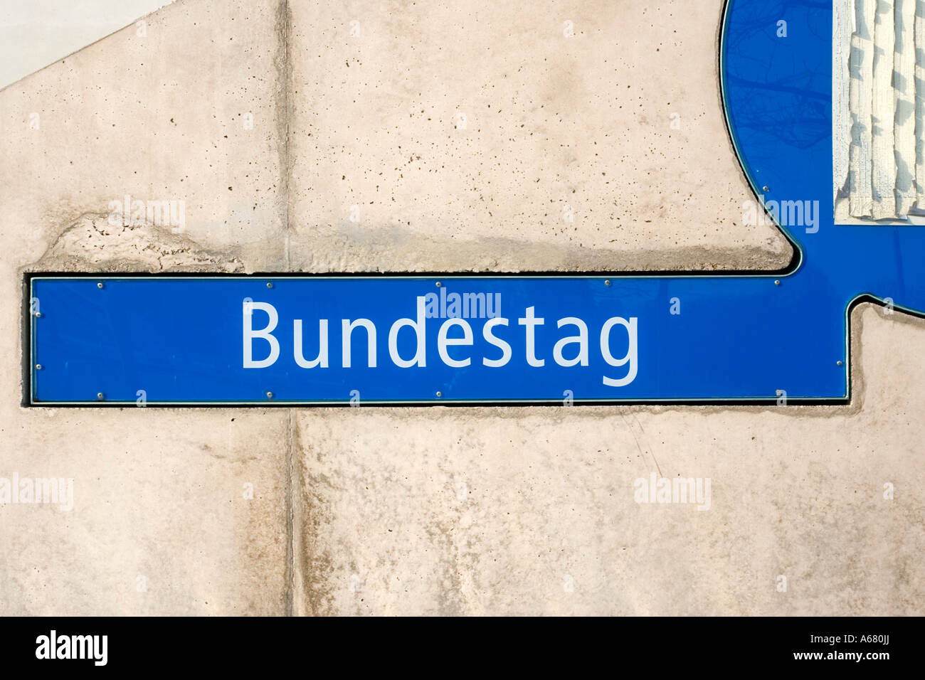 Sign - post German Parliament, Berlin, Germany Stock Photo - Alamy