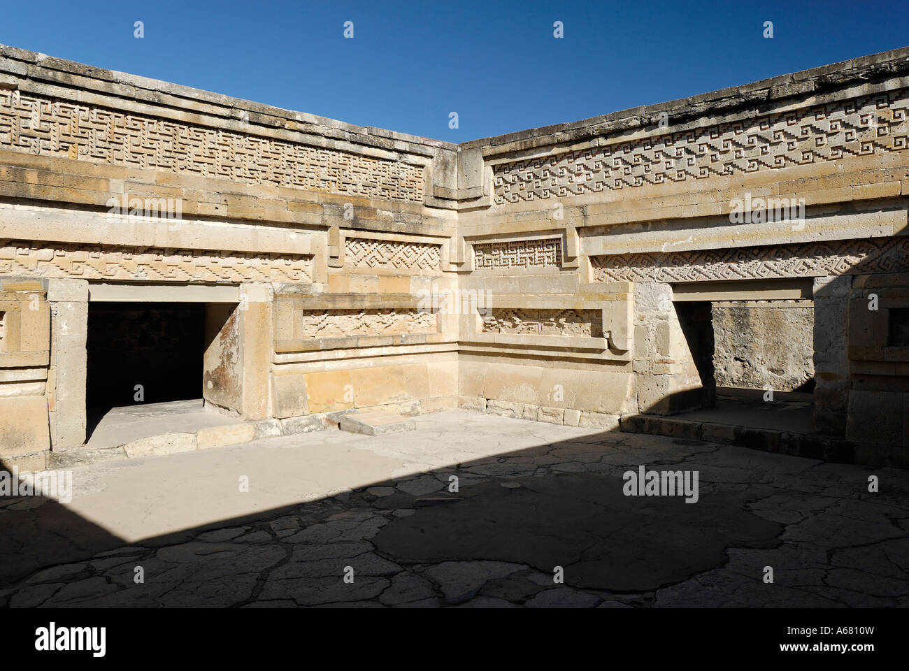 Mixtecan Grupo de las Columnas, Mitla, Lyobaa, Oaxaca, Mexico Stock ...
