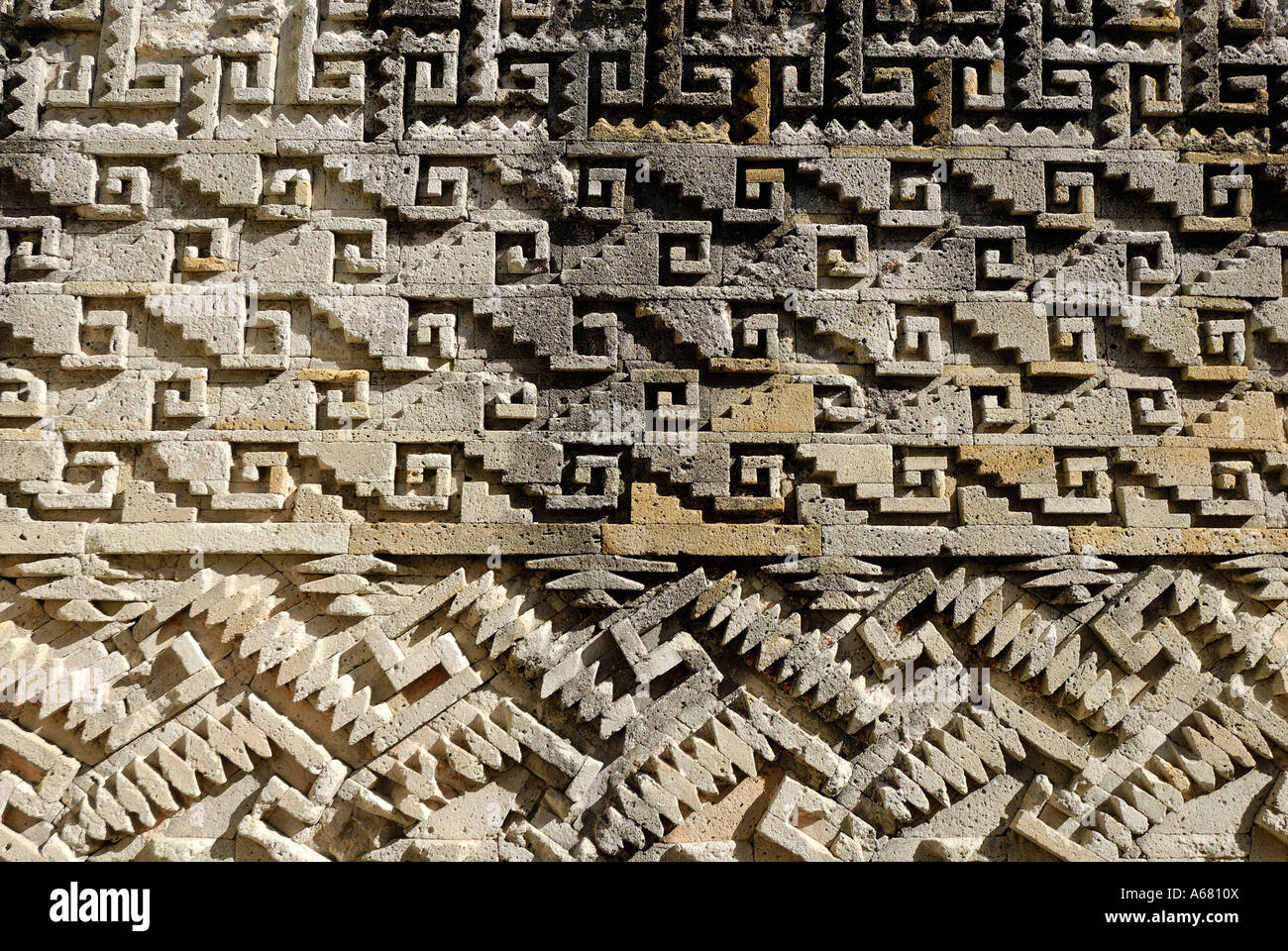 Mixtecan Grupo de las Columnas, Mitla, Lyobaa, Oaxaca, Mexico Stock ...