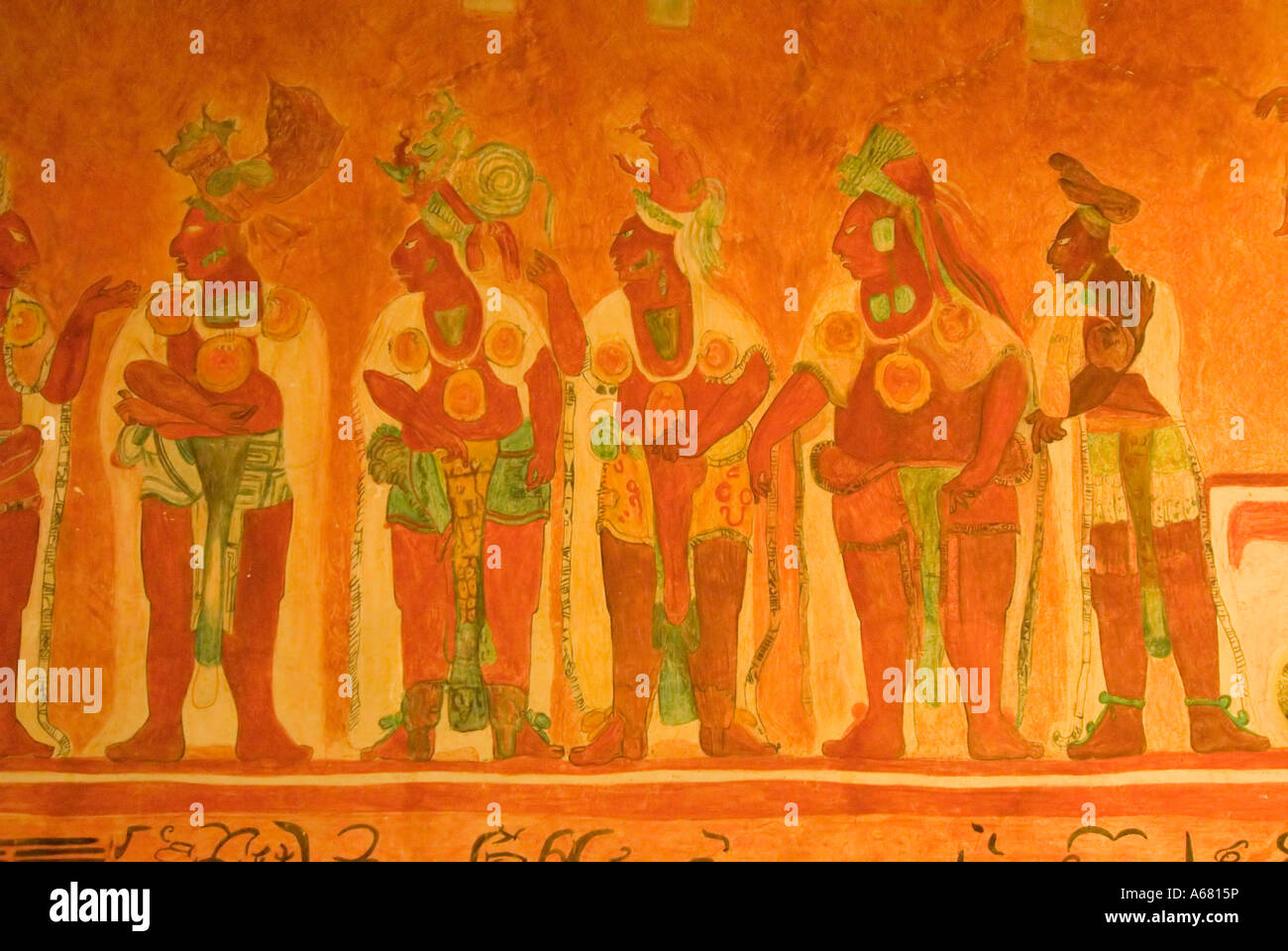 Bonampak mural hi-res stock photography and images - Alamy