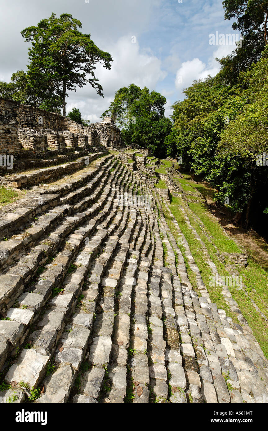 Maya site Yaxchilan, Selva Lacandona, Lakandonian Forest, Chiapas ...