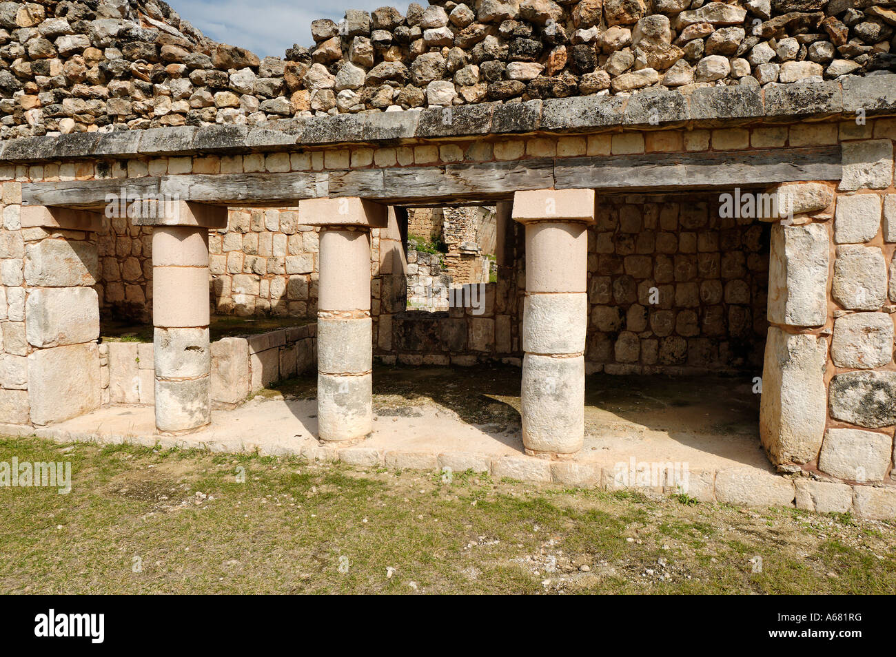 Cuadrangulo de los Pajaros, quadrangle or square of the birds, Maya ...