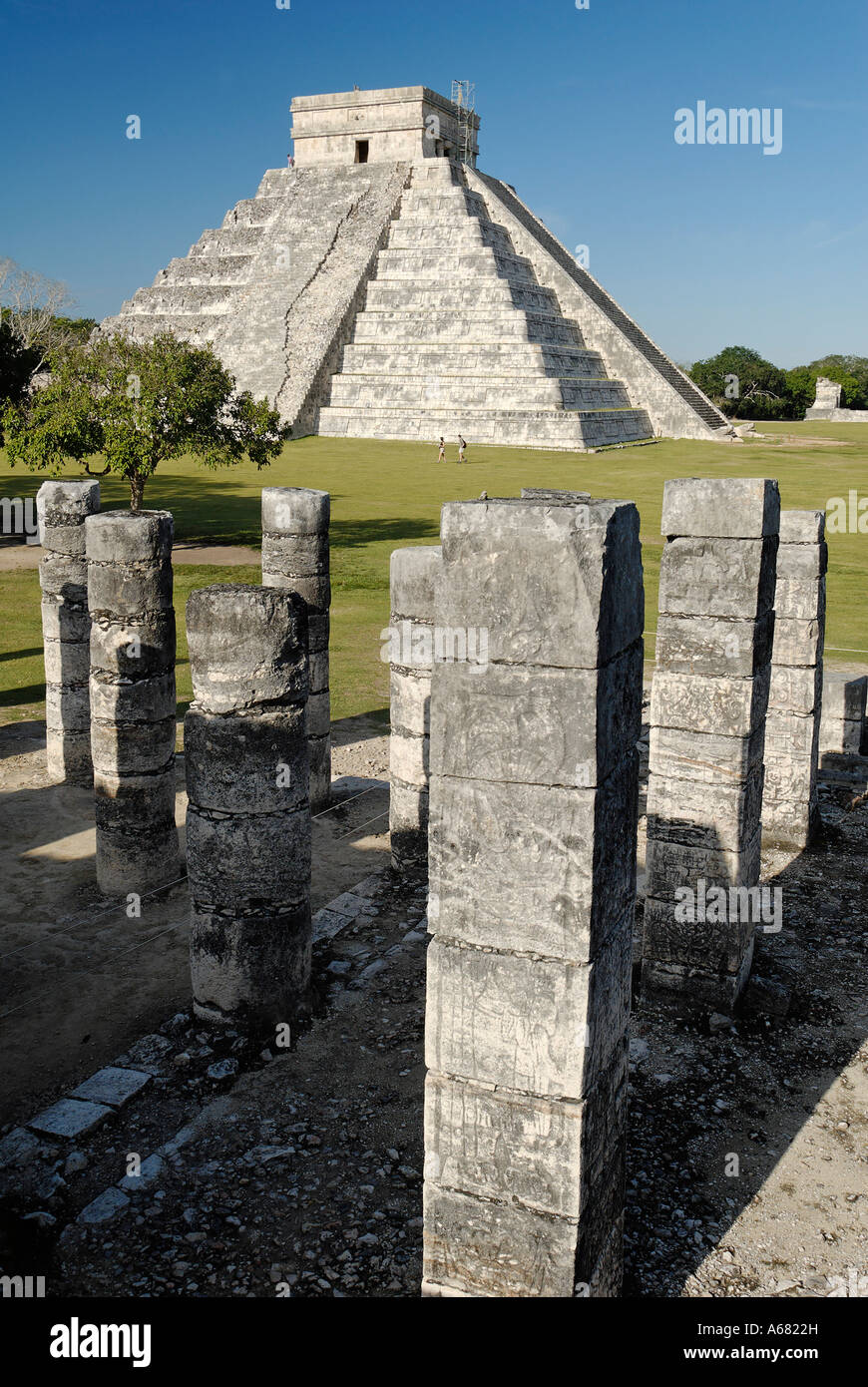 Kukulkan pyramid, Maya and Toltek archeological site Chichen Itza, new ...