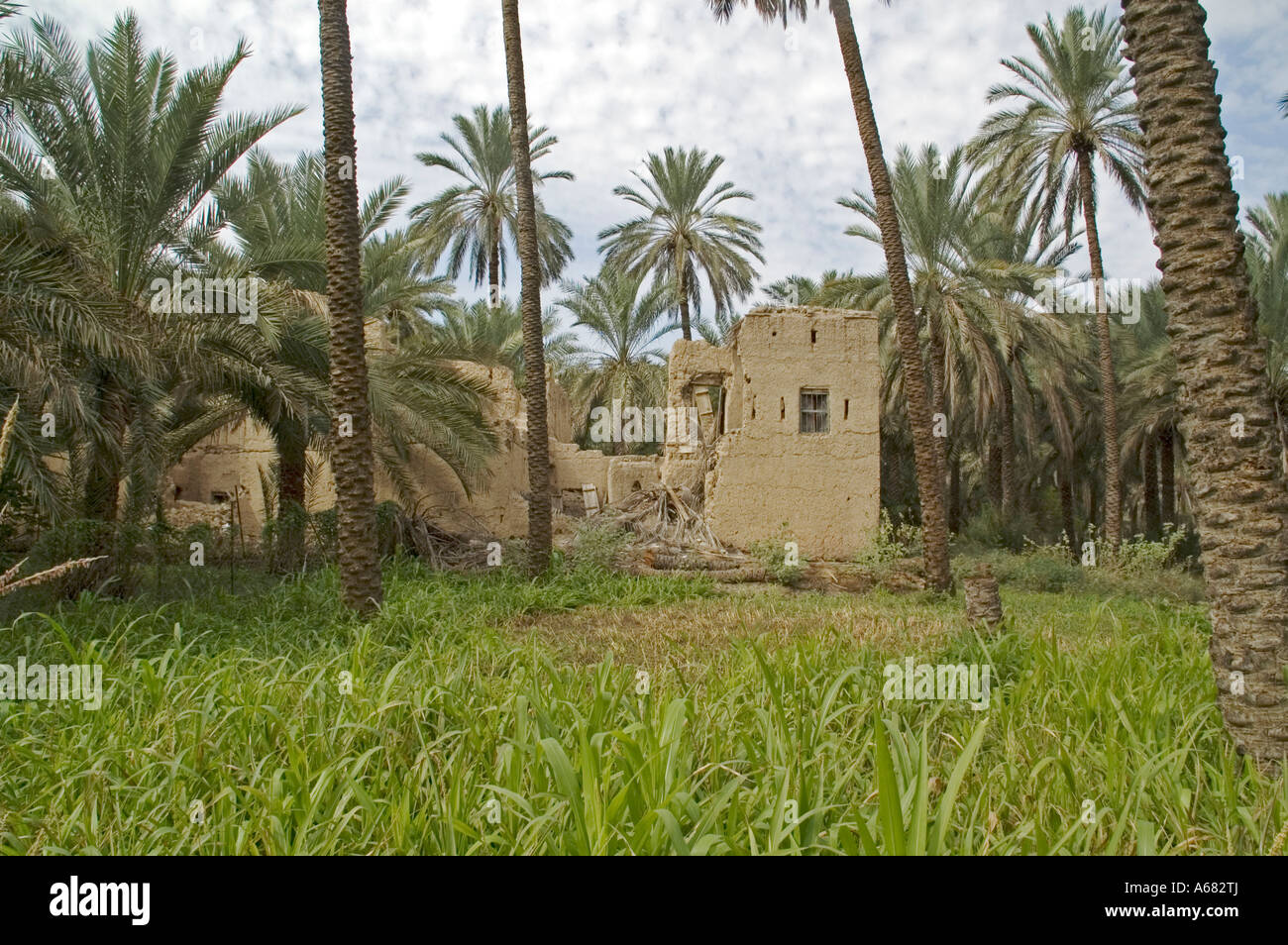 Old loam house near fort Nakhl Oman Stock Photo - Alamy
